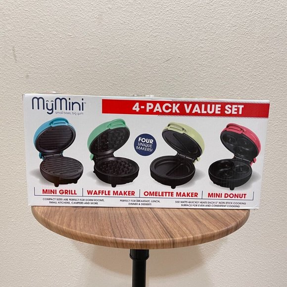 Mymini | Other | My Mini 4pack Value Set Waffle Maker Omelette Maker ...